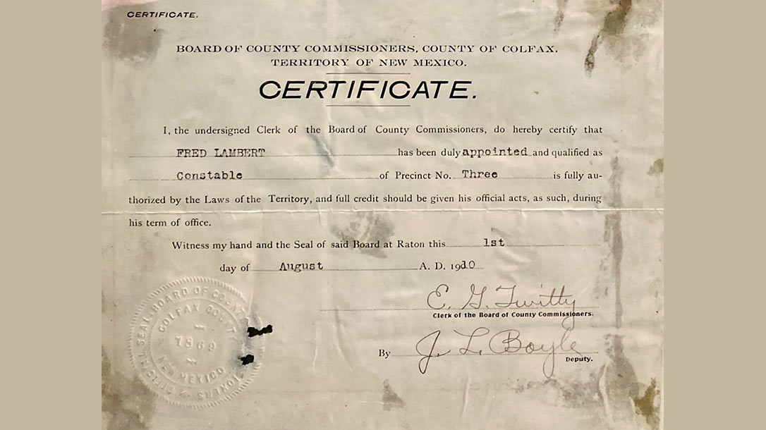 The Little Known Legend Of Old West Lawmen: Fred Lambert