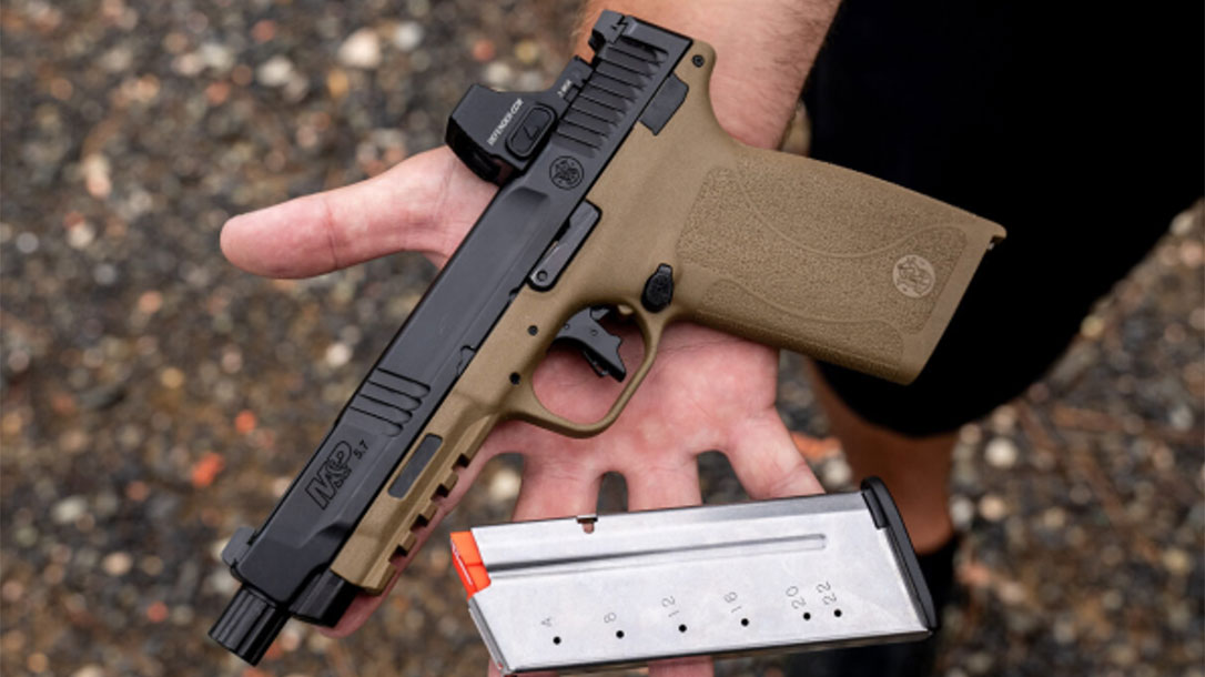 The Smith & Wesson M&P 5.7 Gets a New Two-Tone FDE Look