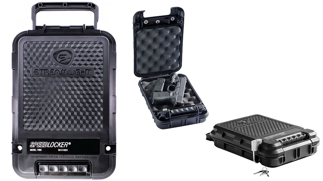 The Streamlight SpeedLocker Portable Locking Storage Container