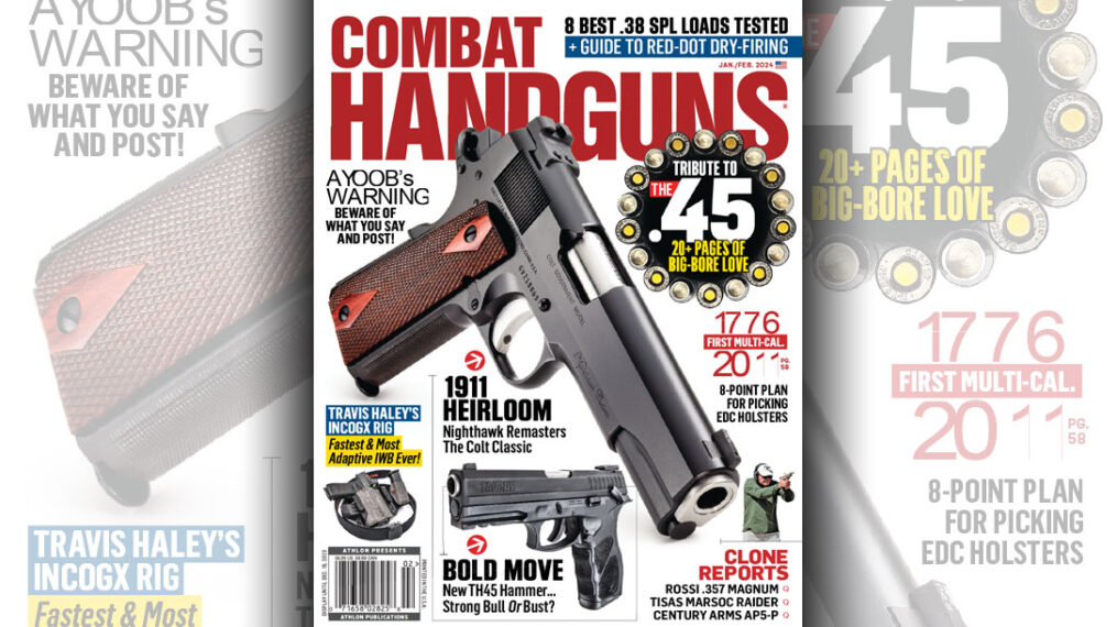 Combat Handguns Jan/Feb 2024: 45 Years in Print