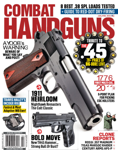 Combat Handguns Jan/Feb 2024: 45 Years in Print