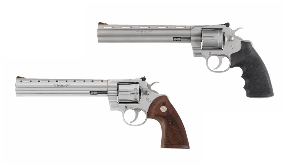 Colt Python Revolver Specs & Features for 2.5" to 8" Models
