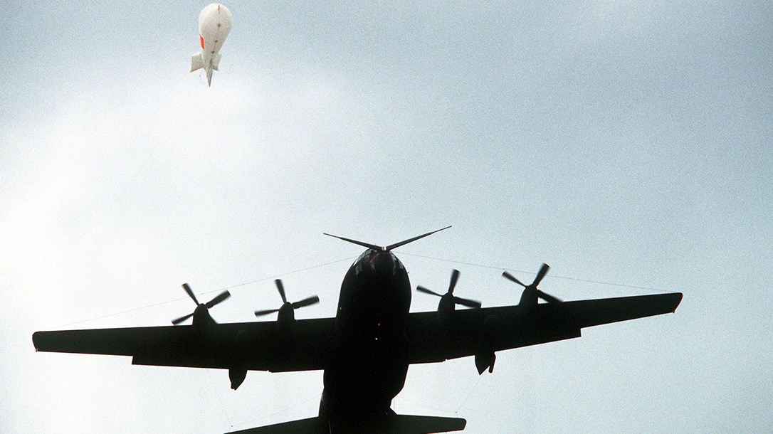 Skyhook in James Bond's Thunderball Legacy