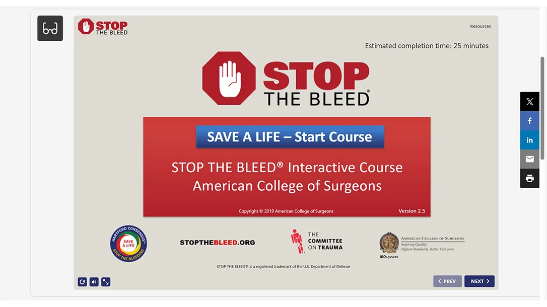 Stop the Bleed: Online Training Course Every Shooter Should Take