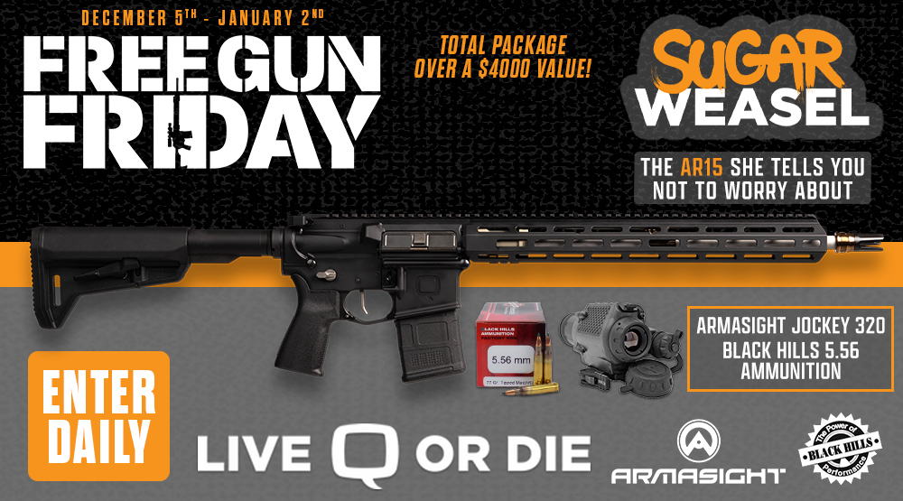December Free Gun Friday: Q's Sugar Weasel, Armasight Jockey 320, And ...